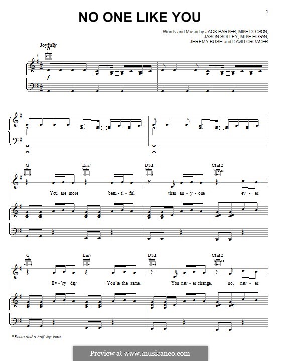 No One Like You (David Crowder Band) von D. Crowder, J. Parker, J ...