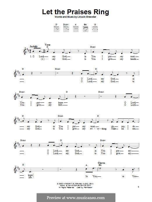 Let the Praises Ring von L. Brewster - Noten auf MusicaNeo