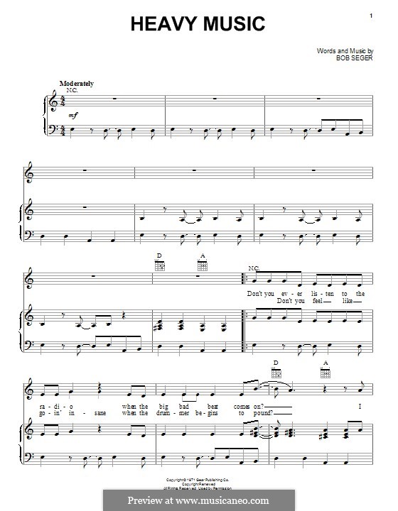 Heavy Music von B. Seger - Noten auf MusicaNeo