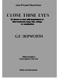 Close Thine Eyes von G. Skipworth - Noten auf MusicaNeo