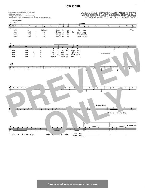 Low Rider (War) von C.W. Miller, H.R. Brown, H. Scott, J. Goldstein, L ...