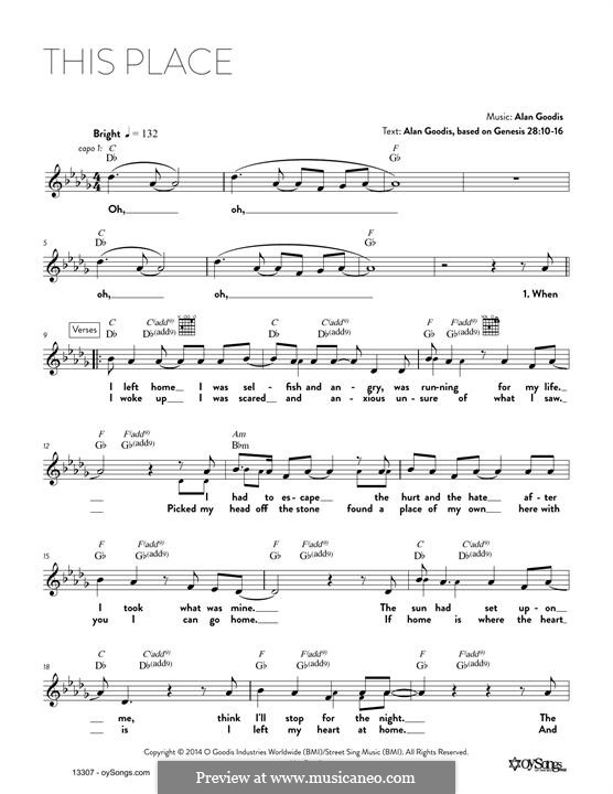 This Place von A. Goodis - Noten auf MusicaNeo