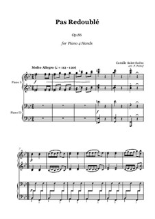 Pas redoublé, Op.86 von C. Saint-Saëns - Noten auf MusicaNeo