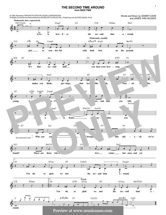 The Second Time Around (Frank Sinatra) von J.V. Heusen auf MusicaNeo