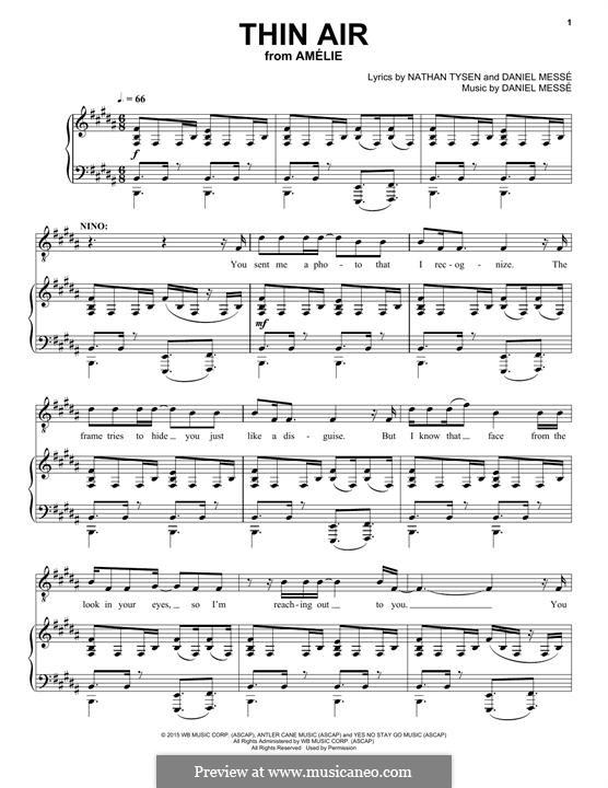 Thin Air von D. Messe - Noten auf MusicaNeo