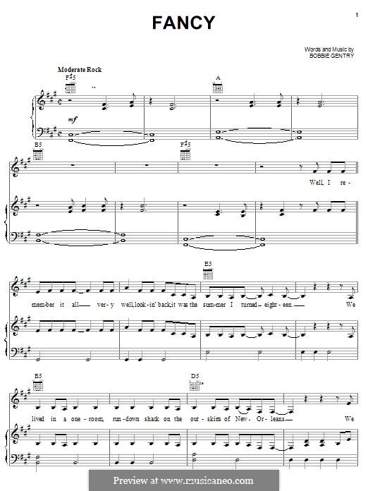 Fancy von B. Gentry - Noten auf MusicaNeo