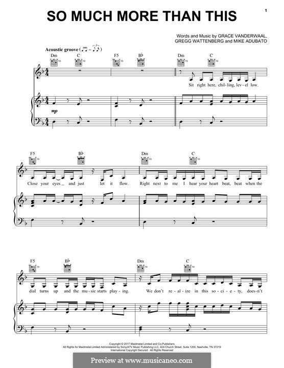 So Much More Than This von G. Wattenberg, G. VanderWaal, M. Adubato auf ...