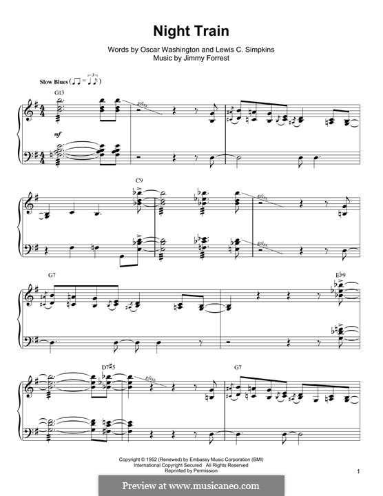 Night Train von J. Forrest - Noten auf MusicaNeo