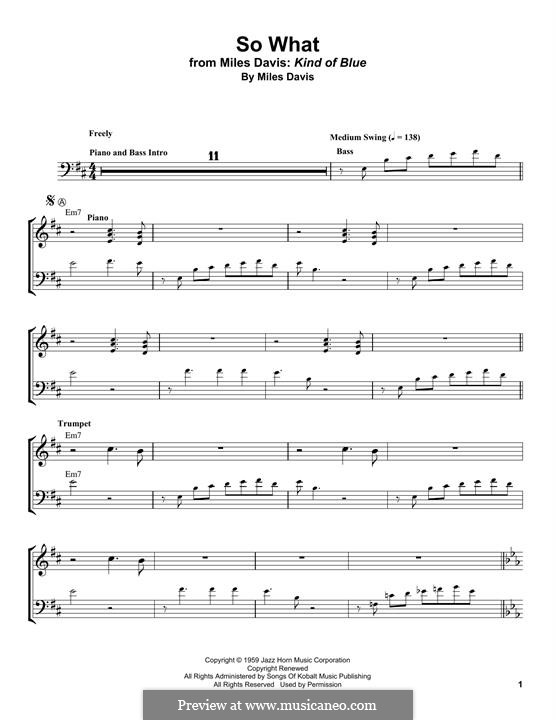 So What von M. Davis - Noten auf MusicaNeo