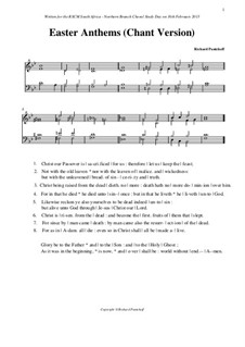 Easter Anthems (1) von R. Pantcheff - Noten auf MusicaNeo