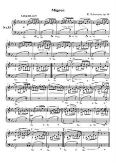 Nr.35 Mignon (Album für die Jugend, Op.68) von R. Schumann auf MusicaNeo