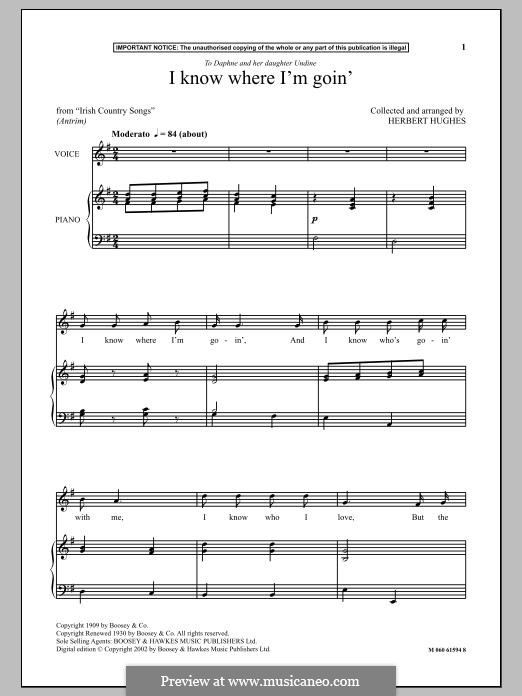 I Know Where I'm Goin' von E. Hughes - Noten auf MusicaNeo