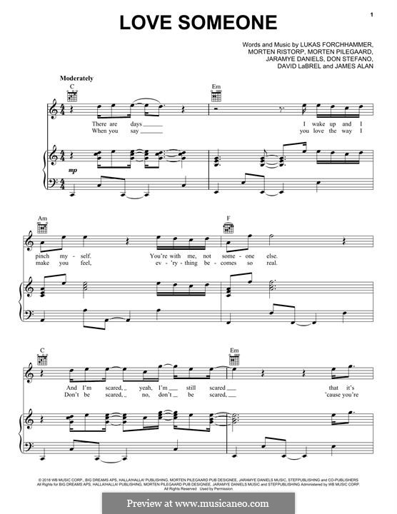 Love Someone (Lukas Graham) von J. Daniels, D. Labrel, L. Forchhammer, M. Pilegaard, M. Ristorp ...