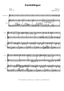 Carrickfergus von folklore - Noten auf MusicaNeo