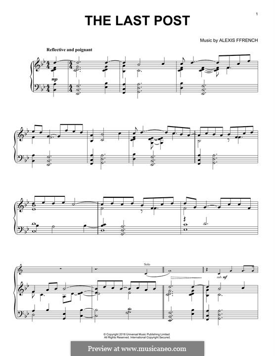 The Last Post (Evolution) von A. Ffrench - Noten auf MusicaNeo