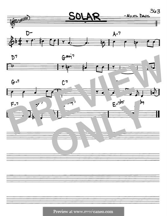 Solar von M. Davis - Noten auf MusicaNeo