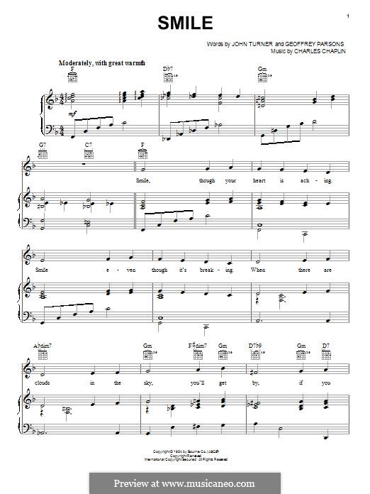 Smile (Rod Stewart) von C. Chapin - Noten auf MusicaNeo