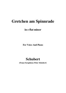 Gretchen am Spinnrade, D.118 Op.2 von F. Schubert - Noten auf MusicaNeo