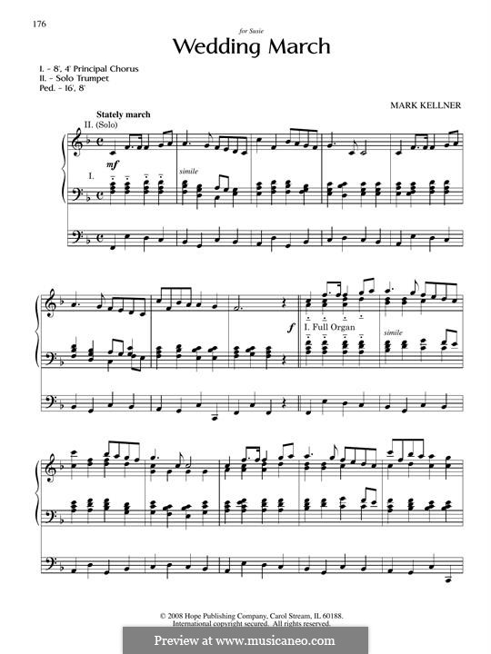 Wedding March von M. Kellner - Noten auf MusicaNeo