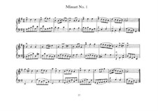 Menuett in G-dur, BWV 841 (Die Notenbüchlein für Anna Magdalena Bach ...