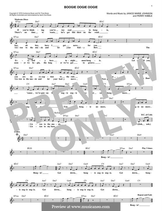 Boogie Oogie Oogie (A Taste of Honey) von J.M. Johnson, P. Kibble auf ...