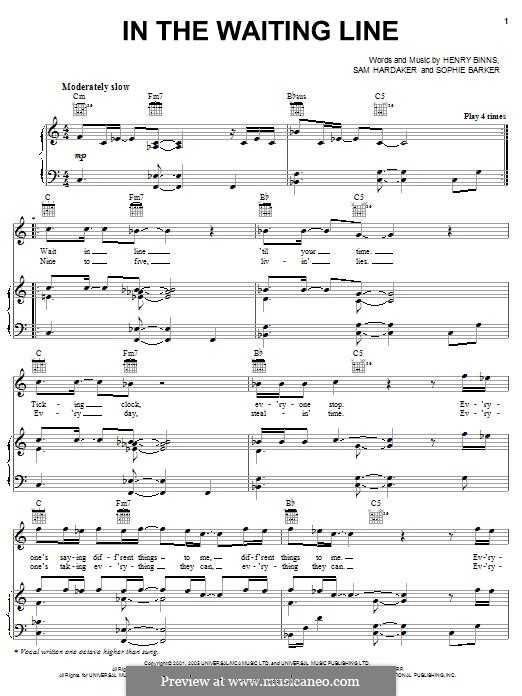 In the Waiting Line (Zero 7) von H. Binns, S. Hardaker, S. Barker auf ...