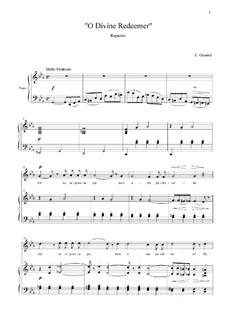 O Divine Redeemer (Repentir) von C. Gounod - Noten auf MusicaNeo