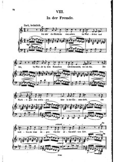 Nr.8 In der Fremde (Liederkreis, Op.39) von R. Schumann auf MusicaNeo