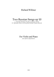 Two Russian Songs, Op.10 von L. Bekman, F.K. Sadovsky - Noten auf MusicaNeo