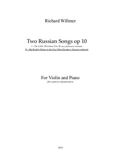 Two Russian Songs, Op.10 von L. Bekman, F.K. Sadovsky - Noten auf MusicaNeo