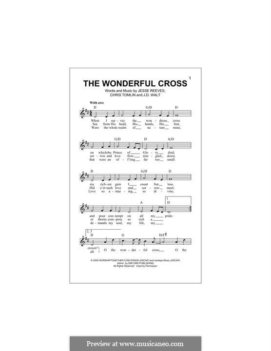 The Wonderful Cross (Phillips, Craig & Dean) von C. Tomlin, J. Reeves ...