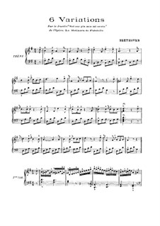 Sechs Variationen über 'Nel cor più non mi sento' aus 'La Molinara' von ...