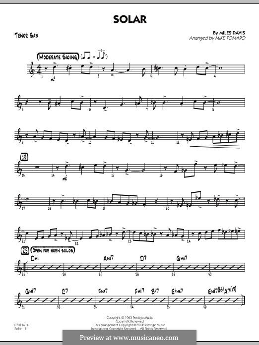 Solar von M. Davis - Noten auf MusicaNeo