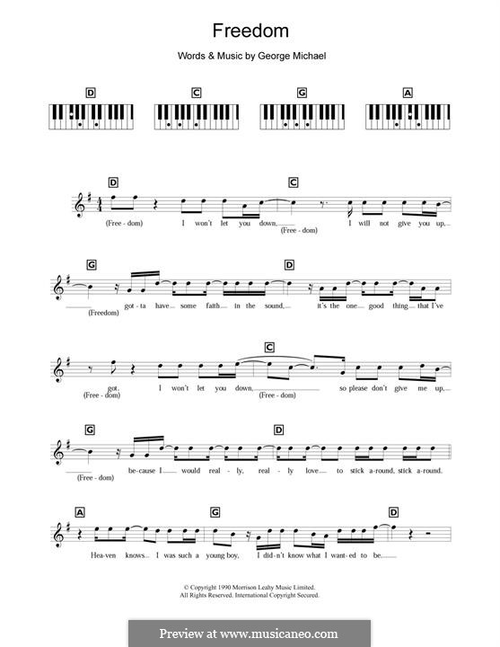 Freedom '90 von G. Michael - Noten auf MusicaNeo
