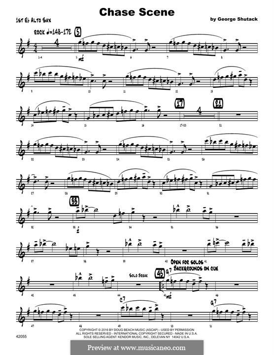 Chase Scene von G. Shutack - Noten auf MusicaNeo