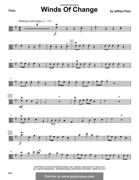 Winds of Change von J. Frizzi - Noten auf MusicaNeo