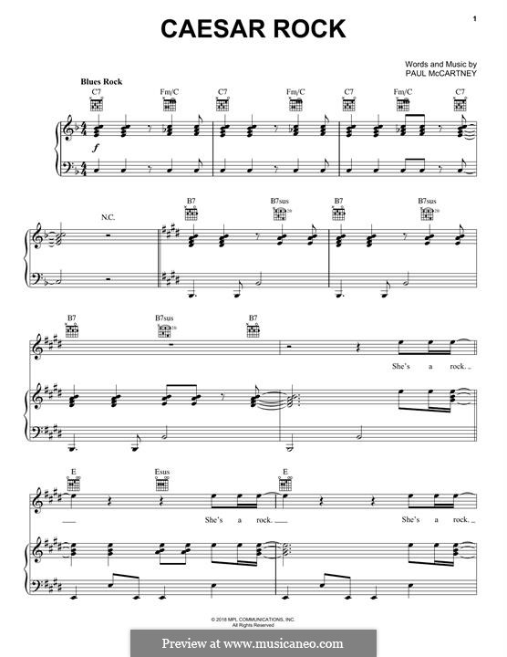 Caesar Rock von P. McCartney - Noten auf MusicaNeo