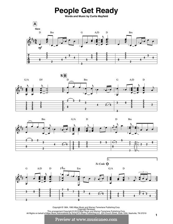 People Get Ready (Eva Cassidy) von C. Mayfield - Noten auf MusicaNeo
