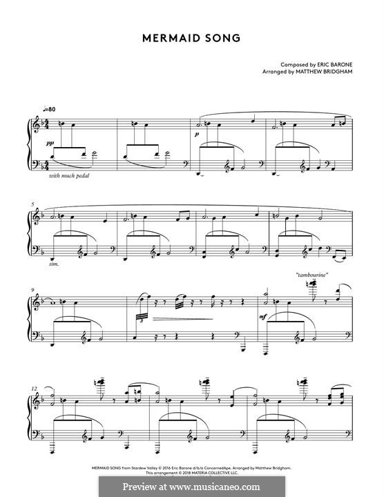 Mermaid Song (from Stardew Valley Piano Collections) von E. Barone auf ...