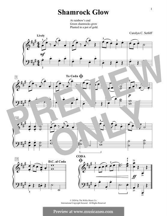 Shamrock Glow von C.C. Setliff - Noten auf MusicaNeo