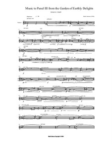 Music to Panel III, from the Garden of Earthly Delights von M. Galavan ...