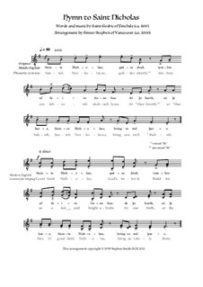 Hymn to Saint Nicholas von Godric of Finchale auf MusicaNeo