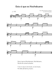 Esta si que es Nochebuena von folklore - Noten auf MusicaNeo