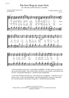 Ein feste Burg ist unser Gott - Chorsatz mit c.f. im Bass, Op.3.3 von M ...
