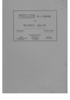 Prelude in A minor von W. Arlom - Gratis-Download von MusicaNeo