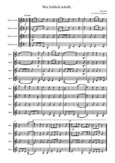 Wie lieblich schallt.. von folklore - Noten auf MusicaNeo