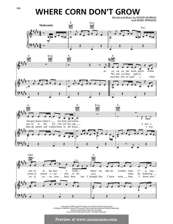 Where Corn Don't Grow von M.A. Springer, R. Murrah - Noten auf MusicaNeo