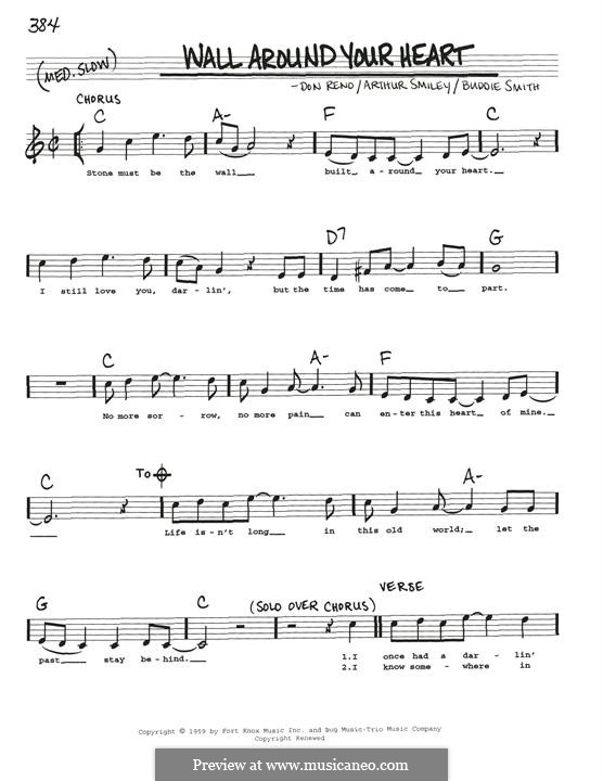 Wall Around Your Heart (Arthur Smiley) von B. Smith - Noten auf MusicaNeo
