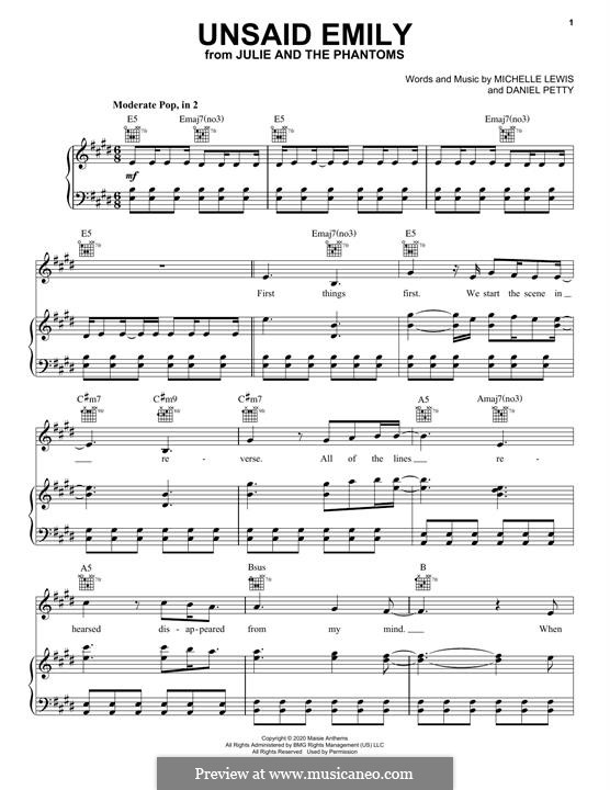 Unsaid Emily (from Julie and the Phantoms) von D. Petty auf MusicaNeo