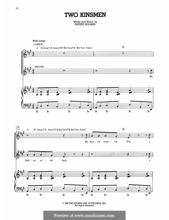 Two Kinsmen (from The Mystery Of Edwin Drood) von R. Holmes auf MusicaNeo